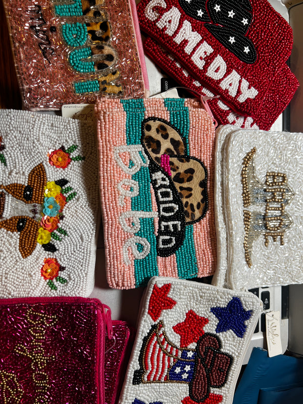 Mini Beaded Coin Purse | Branded Envy